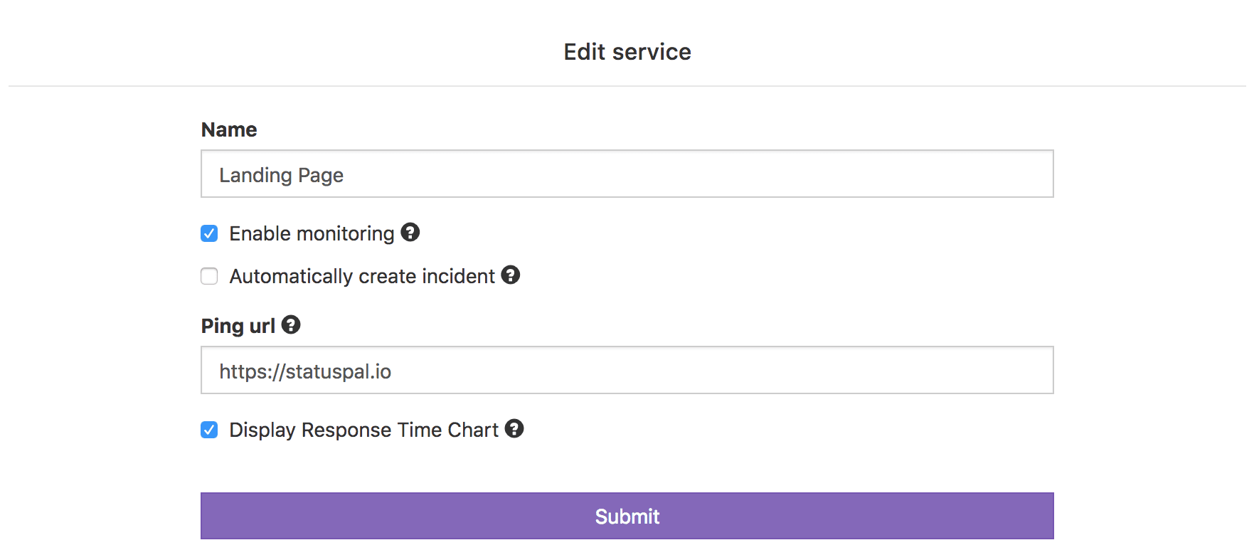 Uptime and Response Time Graphs | StatusPal